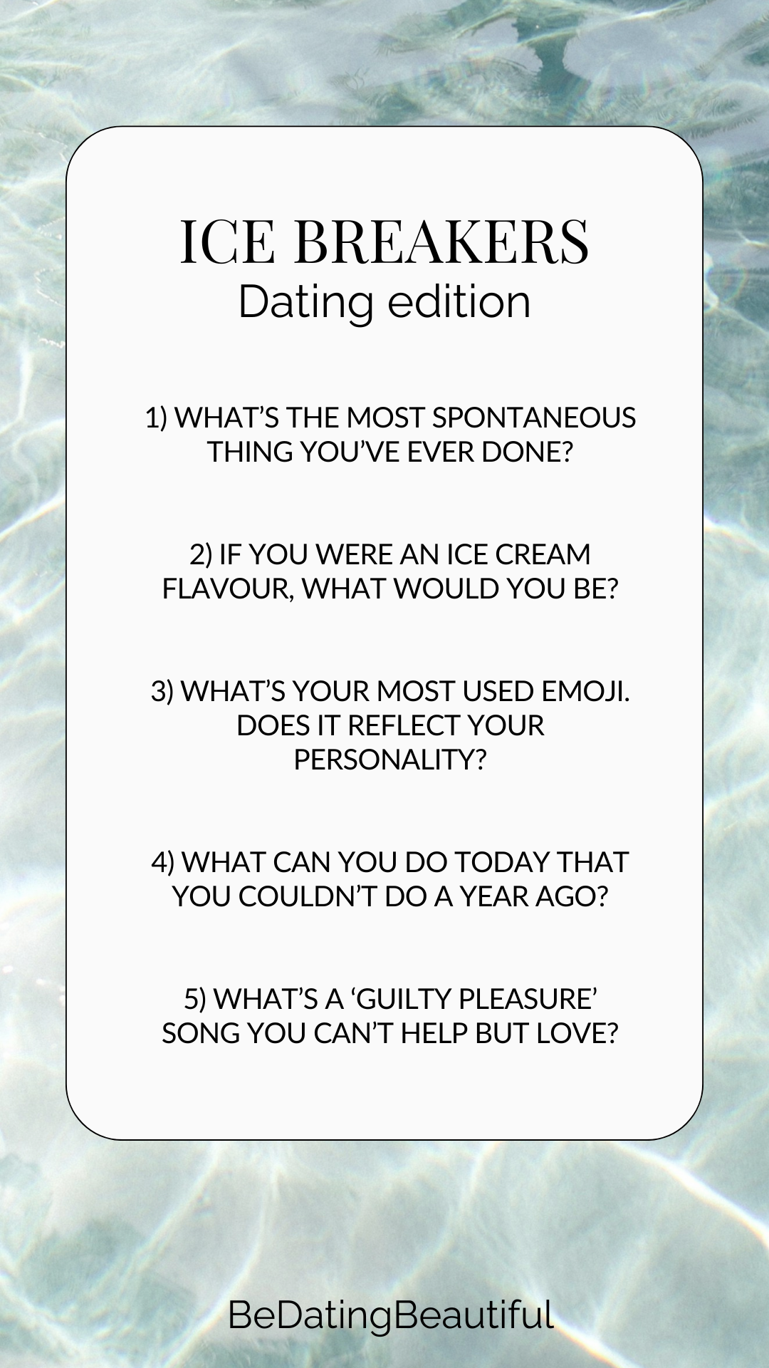 The Ultimate Speed Dating Questions to Spark Conversations - Be Dating ...